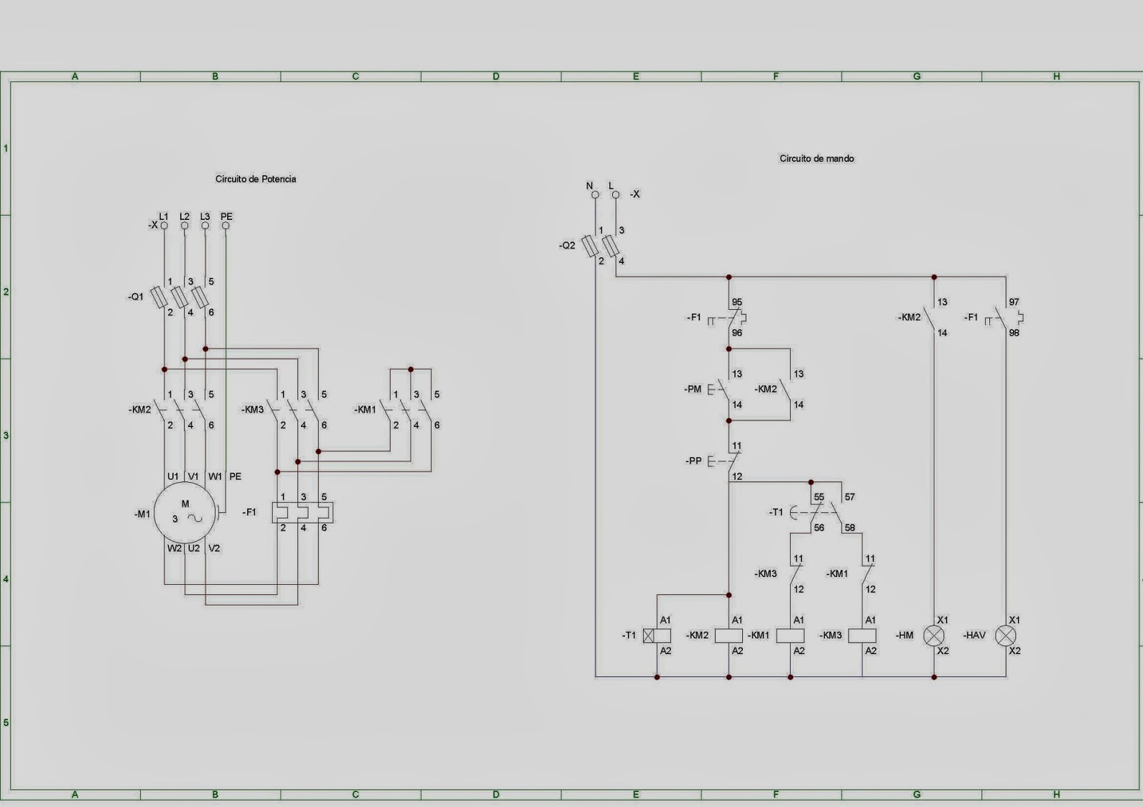 AUTOMATISMOS : Arrancador estrella-triángulo