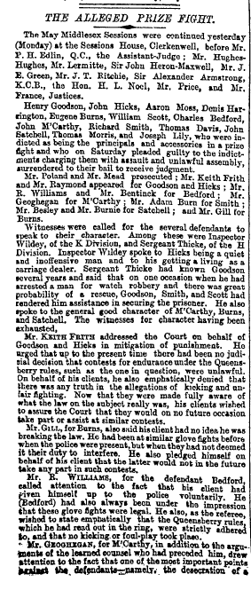 Henry Sugar Goodson: HENRY (SUGAR) GOODSON 1856-1917 History & fight record