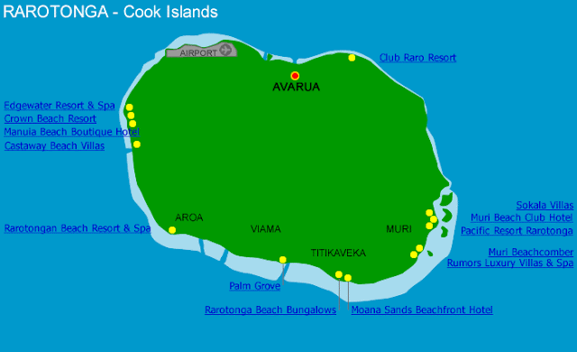 ISLAS COOK - MAPAS GEOGRÁFICOS DE LAS ISLAS COOK (NUEVA ZELANDIA)