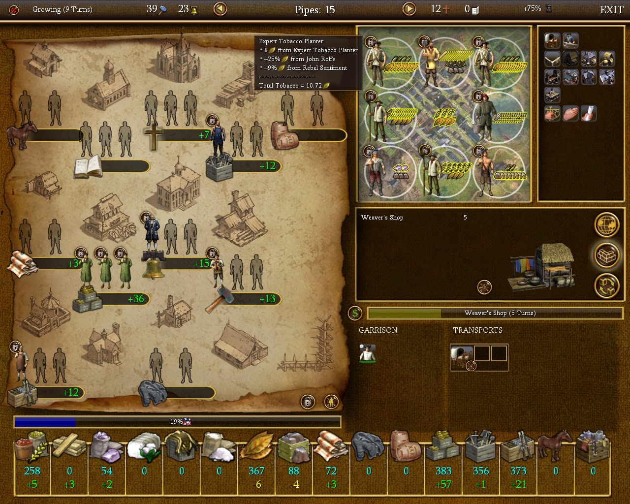The Best Games Ever: Civilization 4 Colonization - Cigar Colony Screenshot