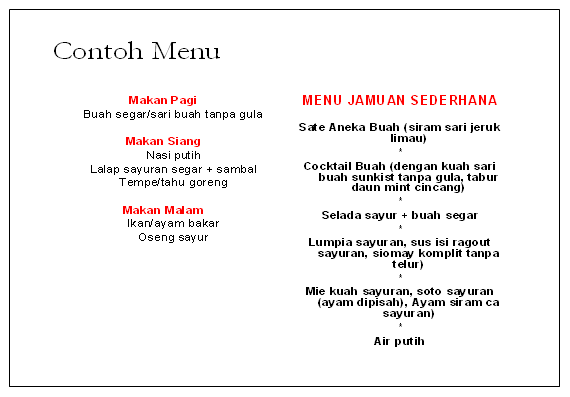 Food Combining Sample Menu - Best Culinary and Food