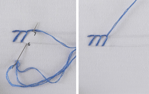 Textile Arts Now: Single Feather Stitch