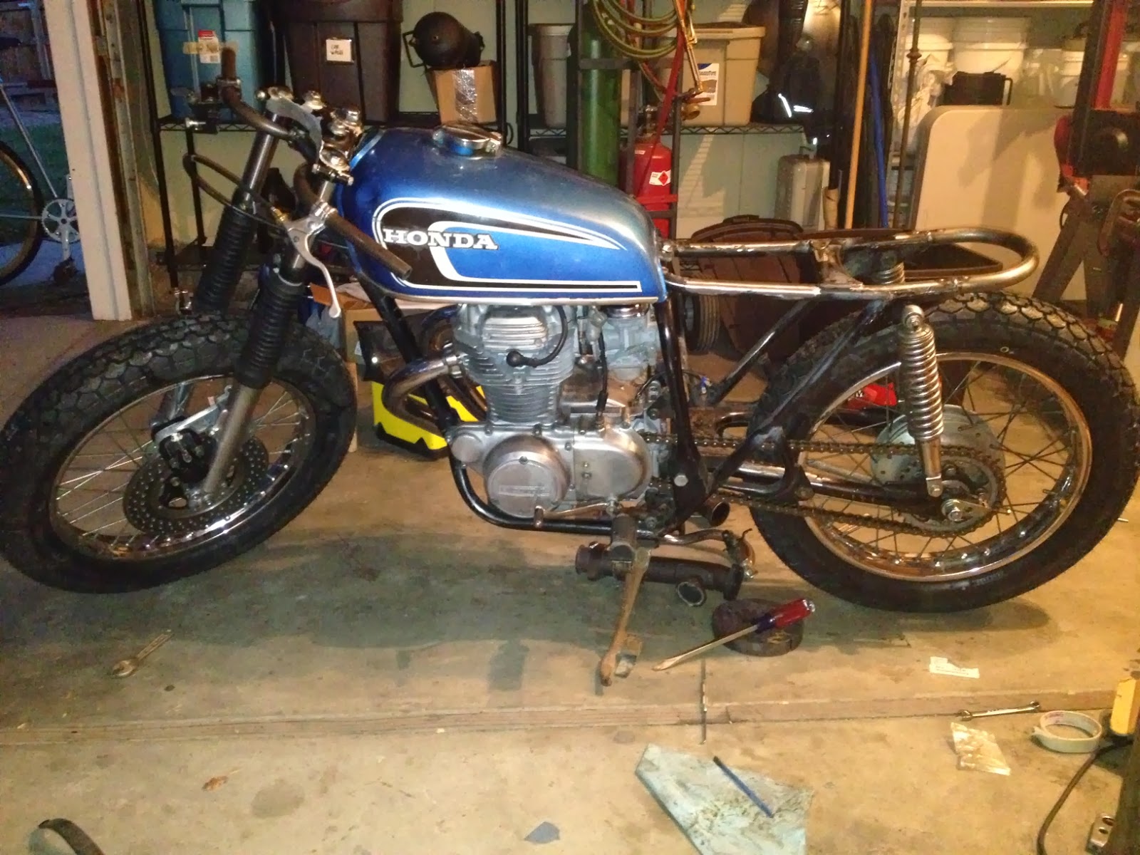 Middle Class Chops Boise: CB360 Brat Progress