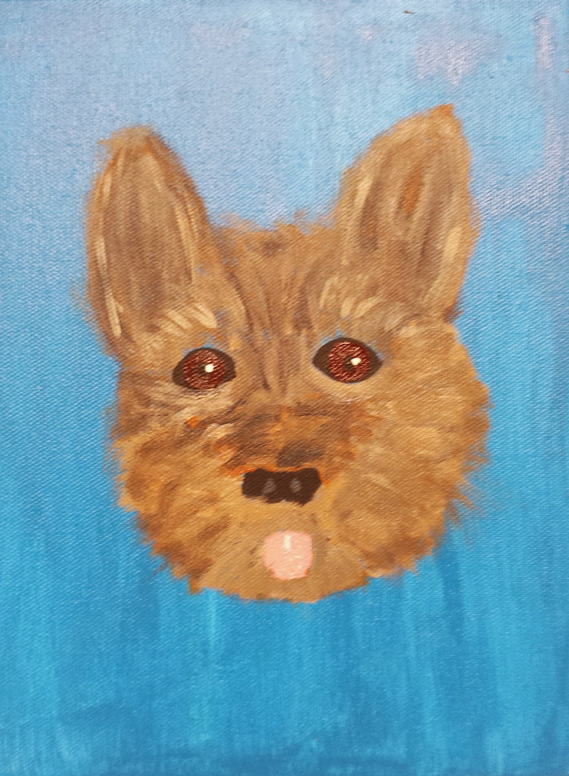 Angela Anderson Art Blog: Dog Portrait Acrylic Paintings - Kids Art Class