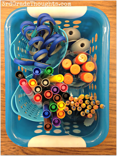 A Look Inside My Table Supply Bins | 3rd Grade Thoughts