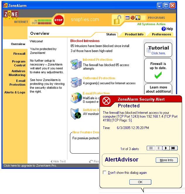 Knowledge Sharing. : ZoneAlarm