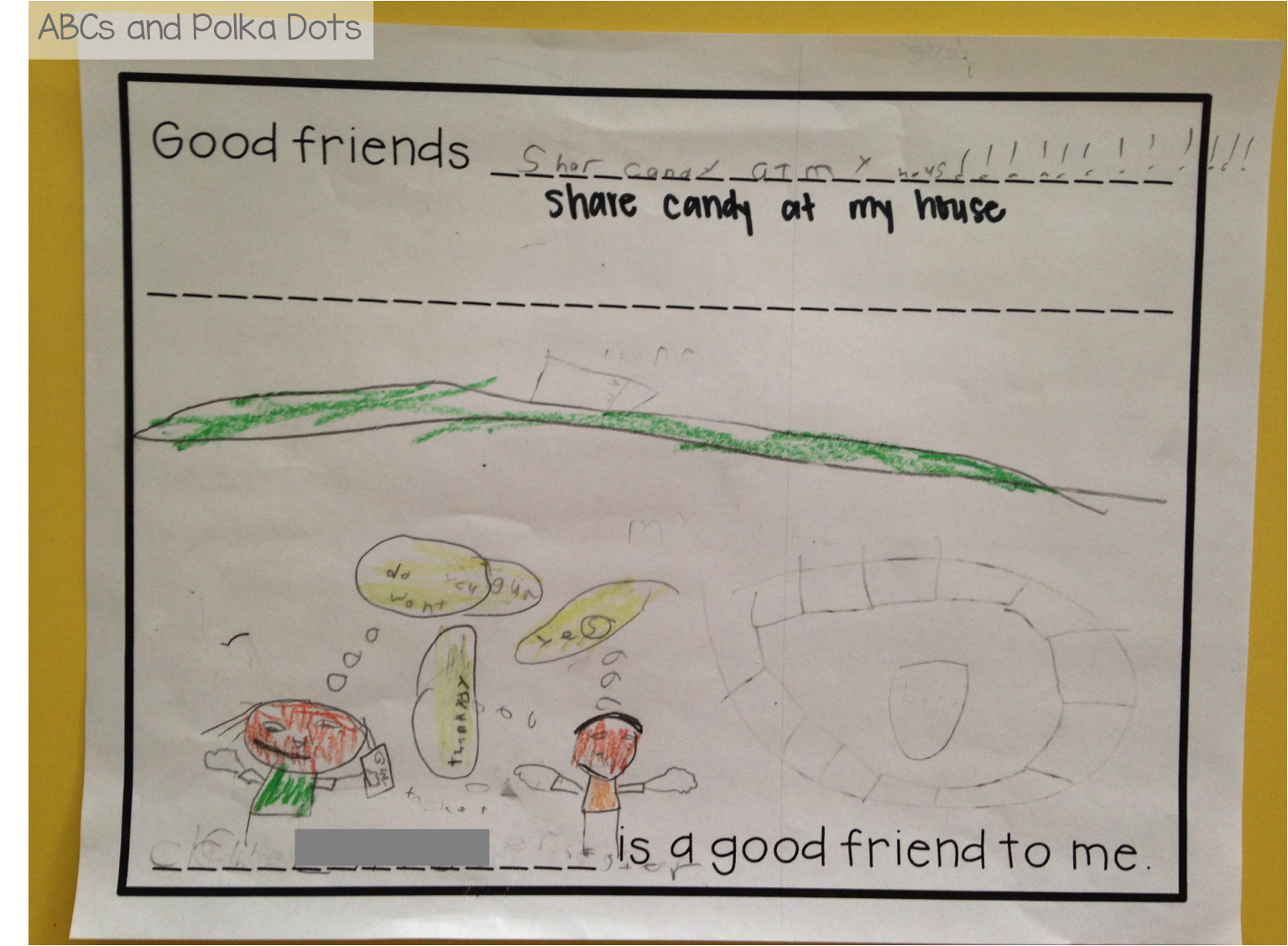 ABC's and Polka Dots: Hump Day Highlight :: Good Friends Class Book
