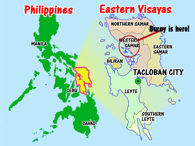 Buray Overdose: Map of Samar