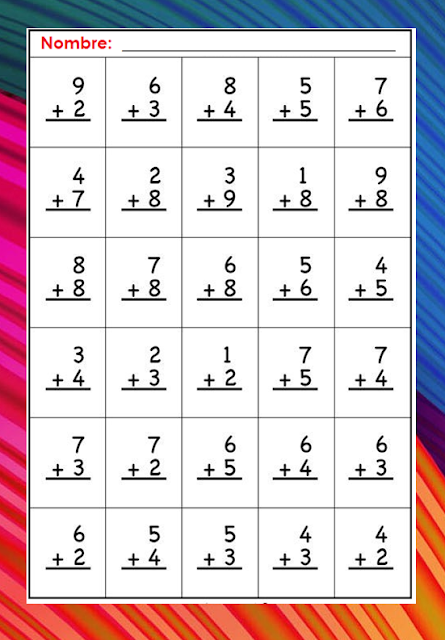 MI GRADO PRIMERO: La adición