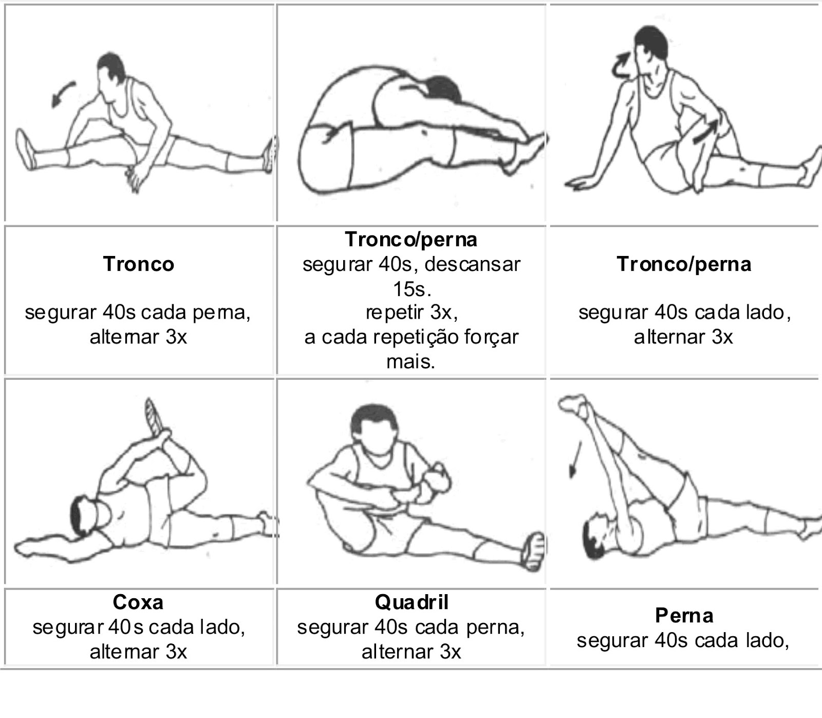 PAULO FARIAS ESPORTES RADICAL: Planilha de Alongamento e Flexibilidade