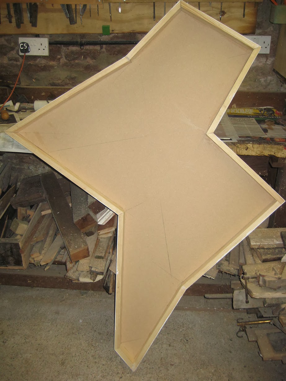 Paint and Thread by JAN KINSMAN: Shaped MDF Frames