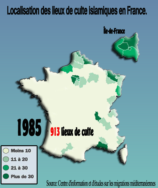 TENDANCE ANTIPODES: Il y a autant de lieux de culte musulman en France ...