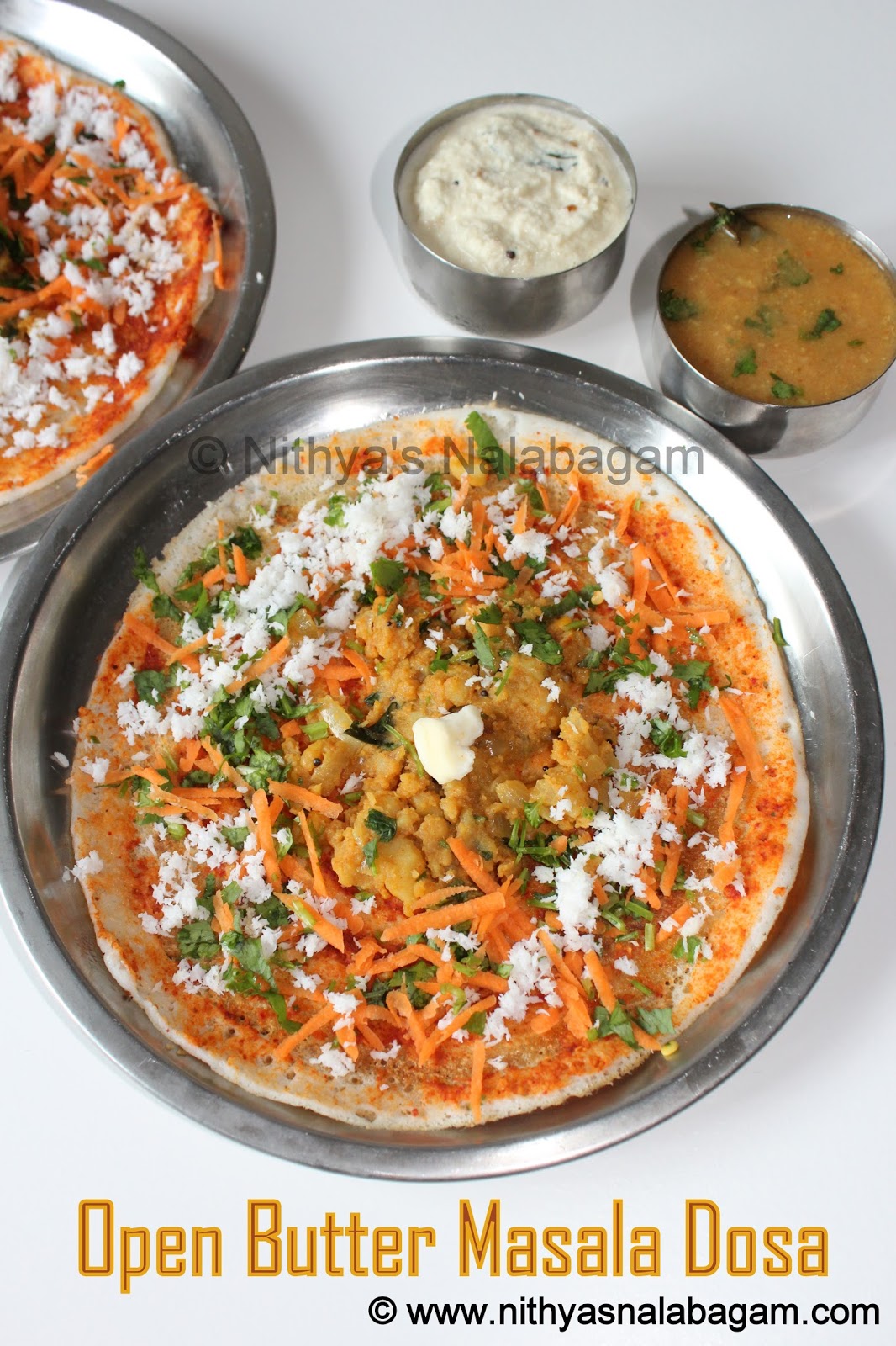 Open Butter Masala Dosa |Nithya's Nalabagam