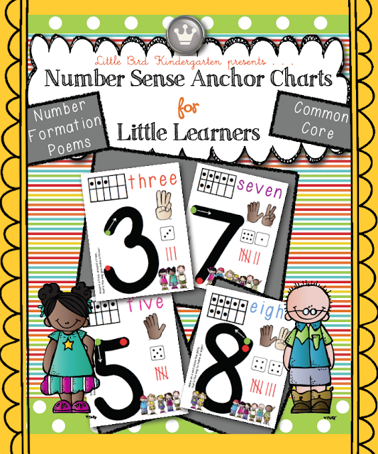 Number Sense Anchor Charts for Little Learners - Little Bird Kindergarten