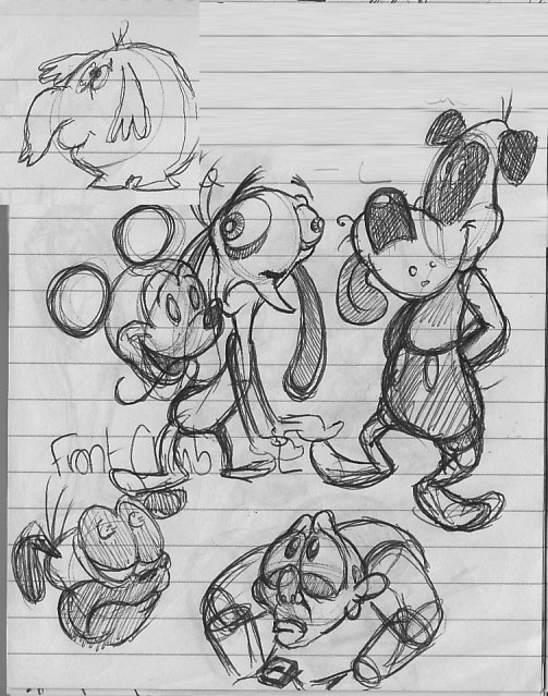 Juz Cartoons: cartoon drawing exercises / doodles