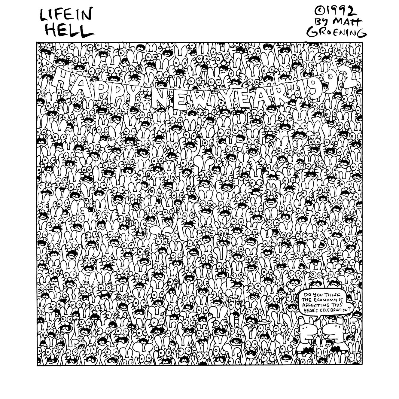 Bongo's Ultimate Life in Hell Archive : Life in Hell 1992 Archive