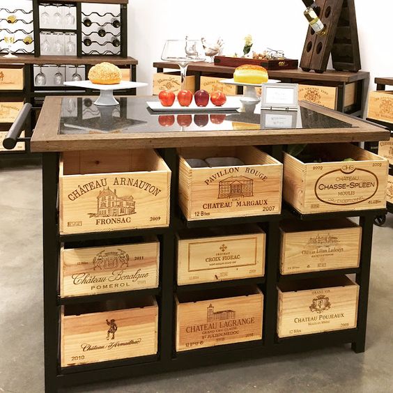 Wine Crates and Boxes: 8 Gorgeous Wine Crate Tables