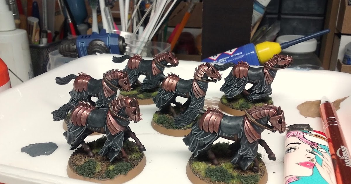 WrocWar: Middle-Earth SBG: Morgul Knights - Horses