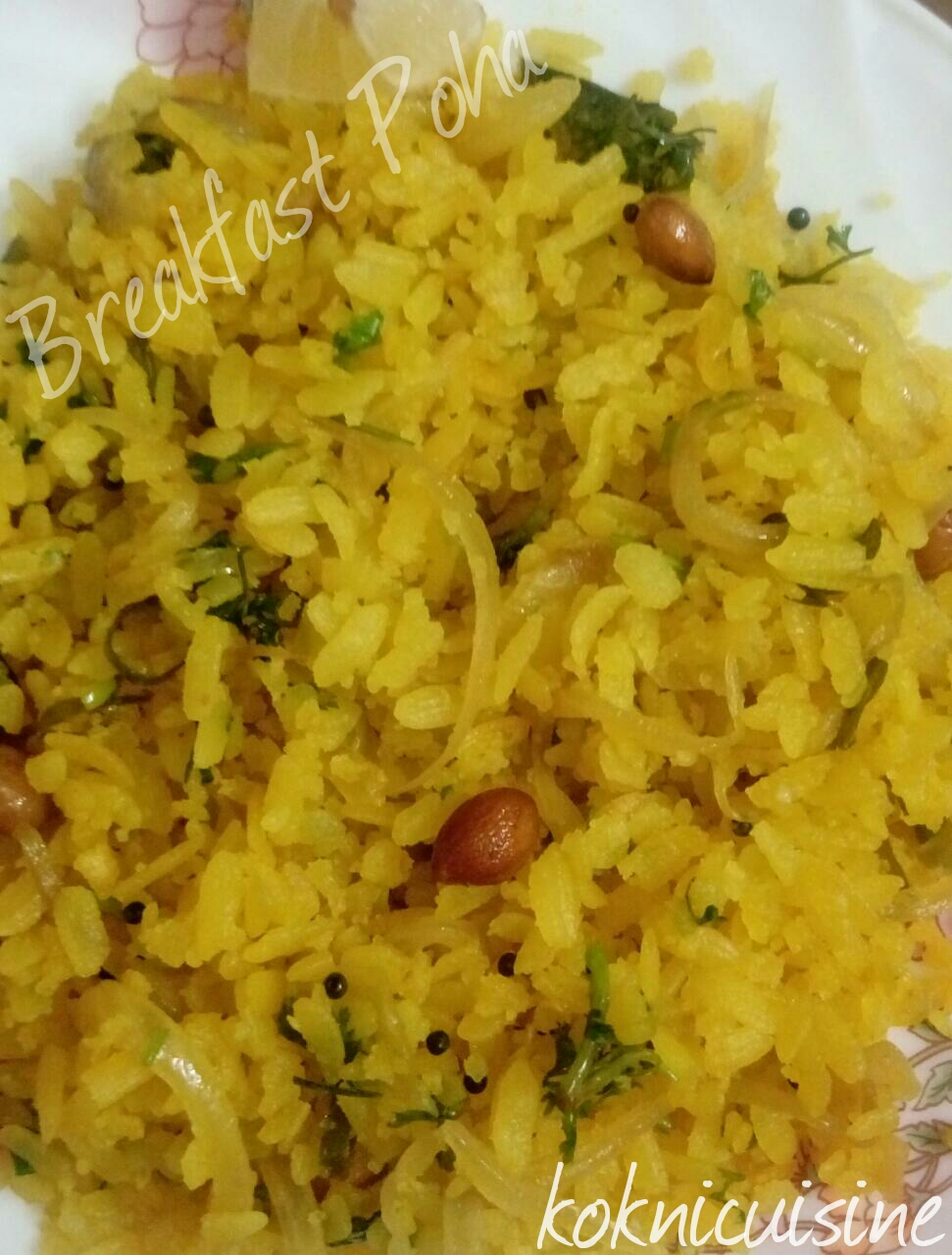 Kokni Cuisine: Breakfast Poha Recipe | Kanda Poha Recipe | Onion Poha ...
