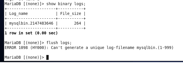 Adam C. Scott: MySQL 5.5 Maximum Sequence in Binary Logs