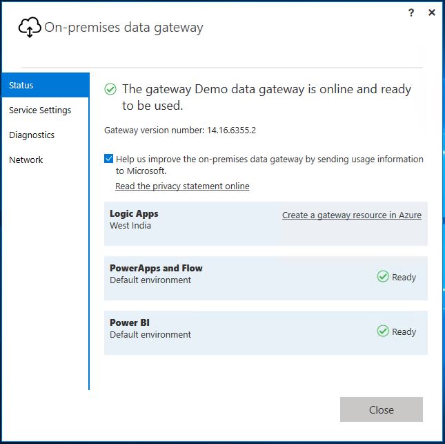 Installing and Configuring On Premises Data Gateway - By adding user to Active Directory