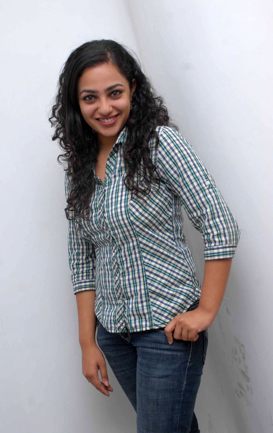Nitya Menon Latest Photoshoot In Jeans & Shirt | haipics