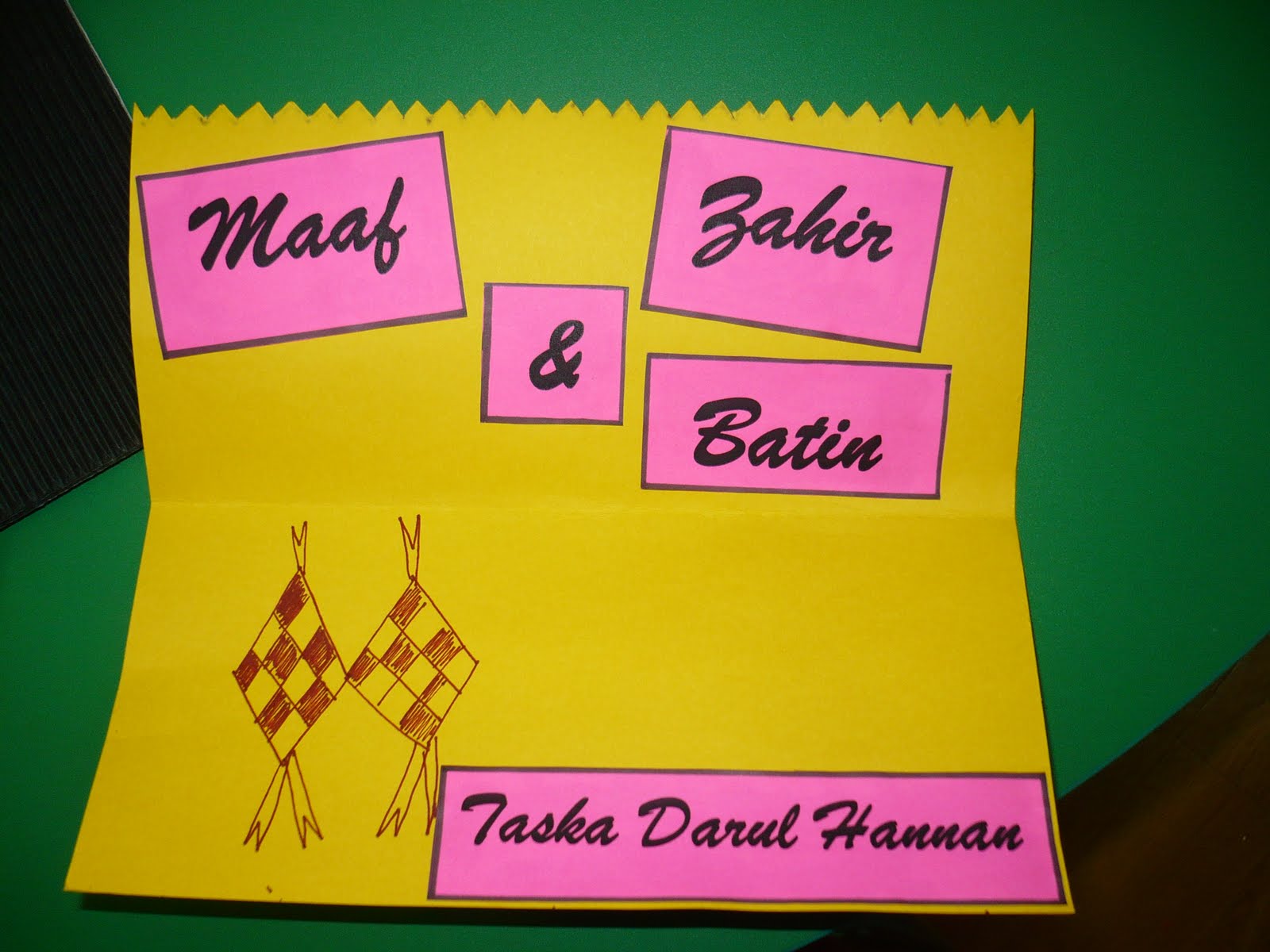 kad raya kreatif buatan sendiri