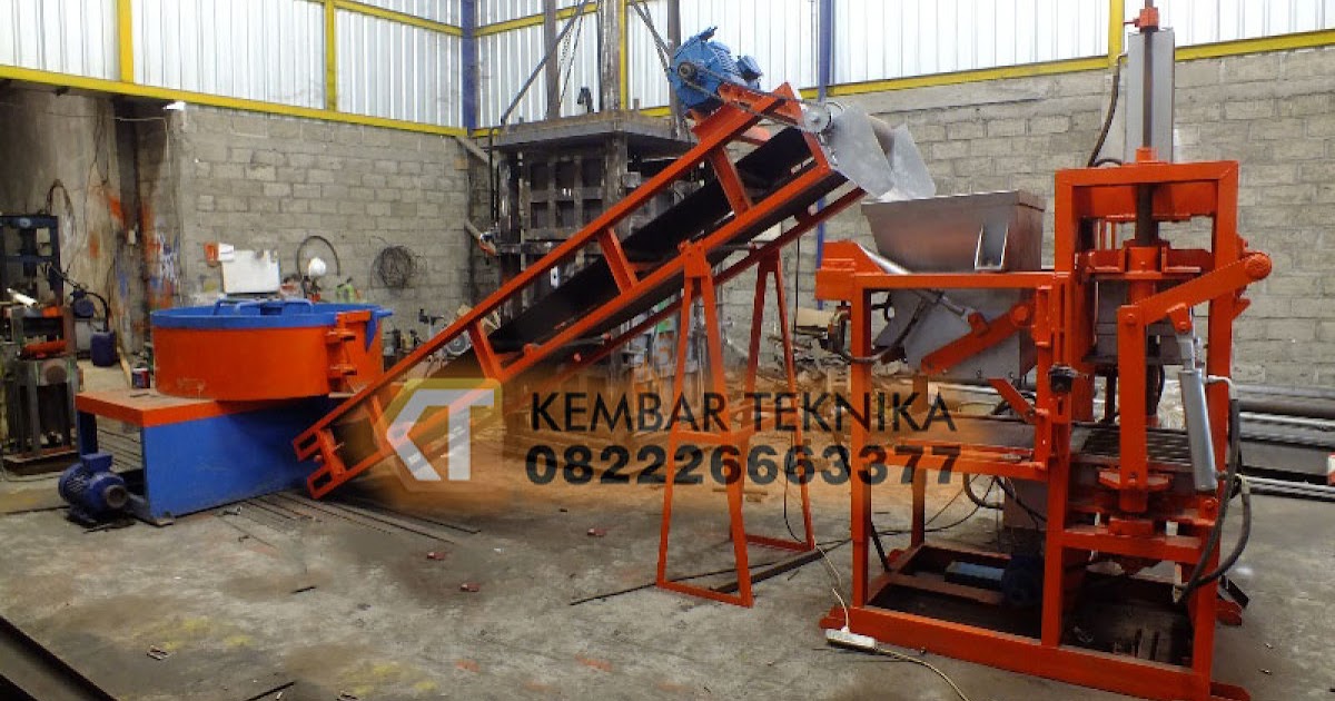 Mesin Pencetak Paving Block Otomatis