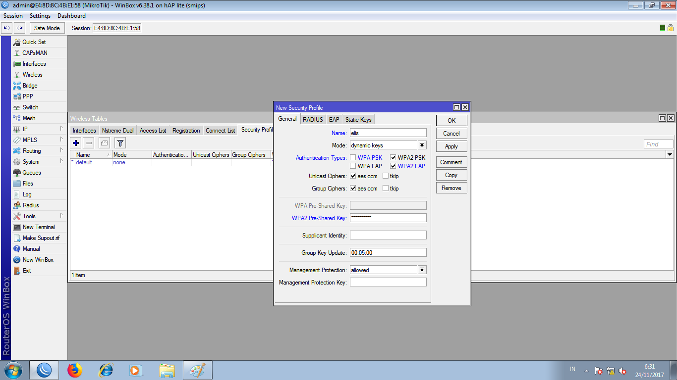 konfigurasi wireless di mikrotik