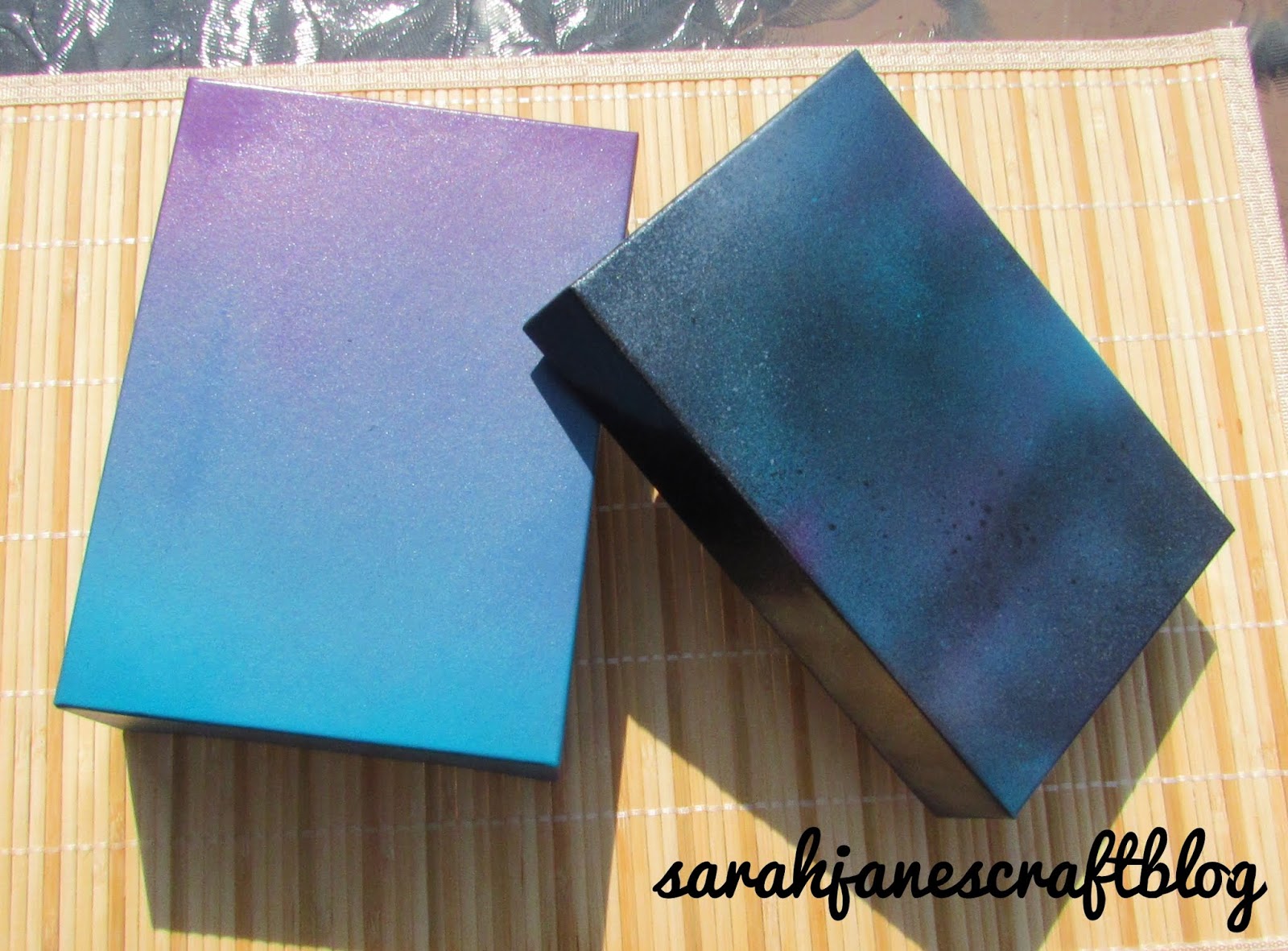 Spray Painted Decorative Boxes