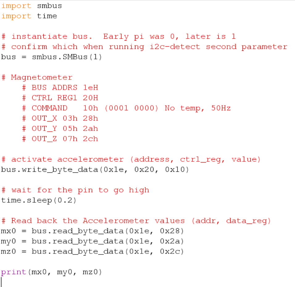 Raspberry Pi Data Capture Programming The I2c Bus In Python