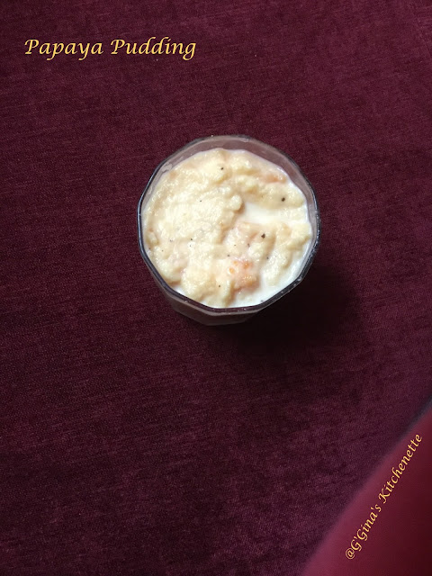 G'Gina's Kitchenette: Papaya Pudding