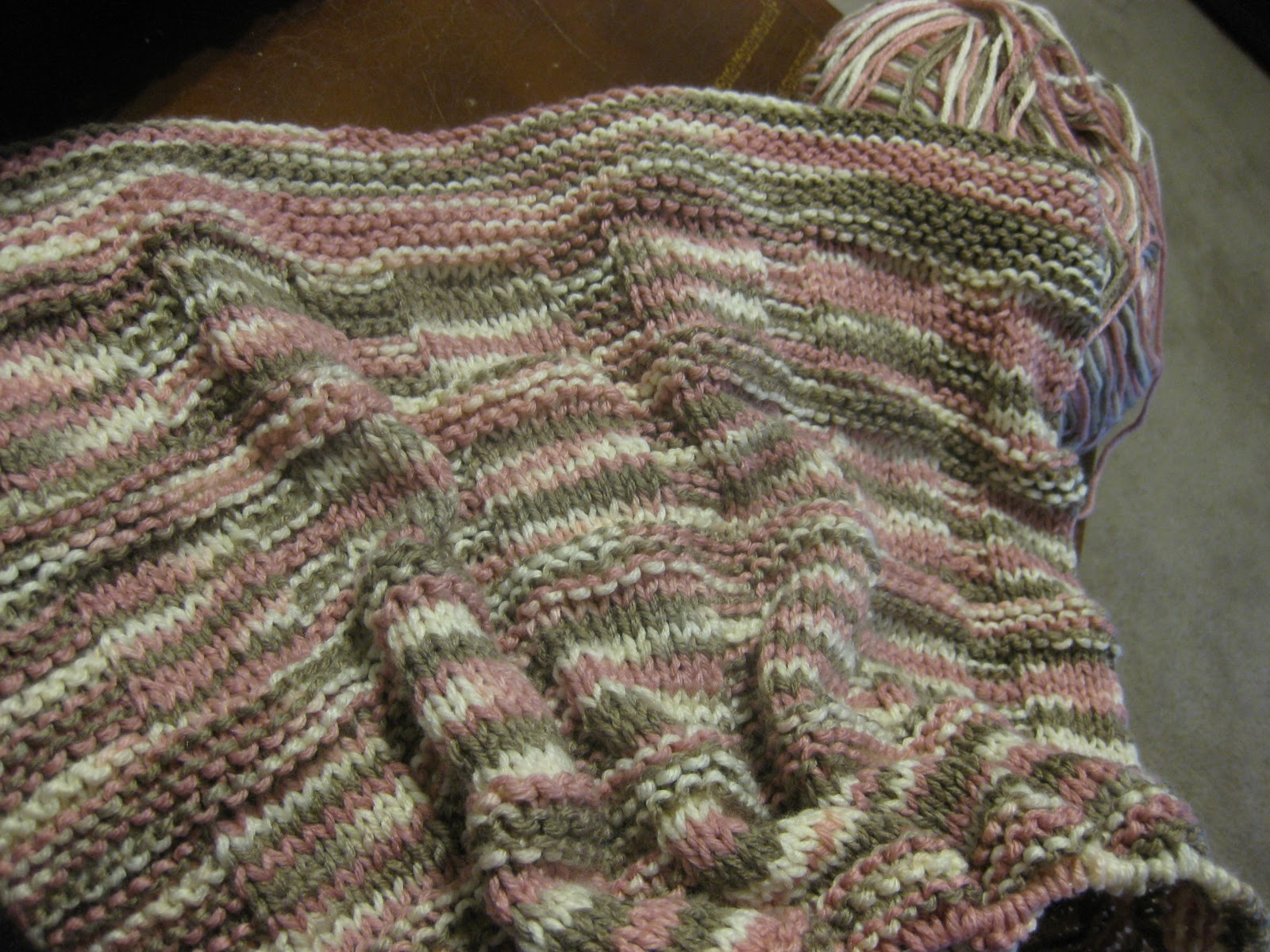 Hello Real World...Meet the Randalls: Variegated Yarn Baby Blanket