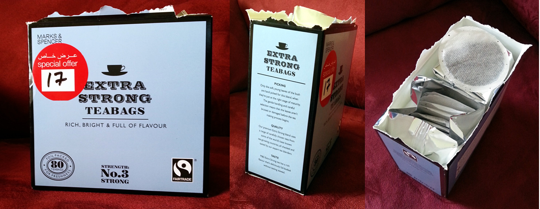 Tea Review: Mark & Spencer's Extra Strong Teabags - Brocade Blue