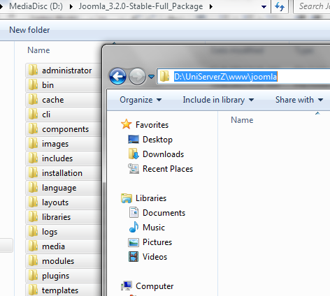 onLineWorx: Preparing Joomla and WordPress in Uniform Server Zero | On ...