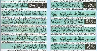 Wazifa, Islamic Wazaif: 6 Kalimas In Arabic With Urdu Translation