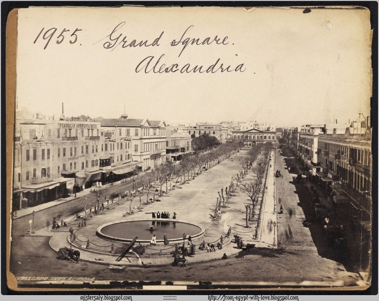 From Egypt With Love: Mansheya Square Alexandria from 1857