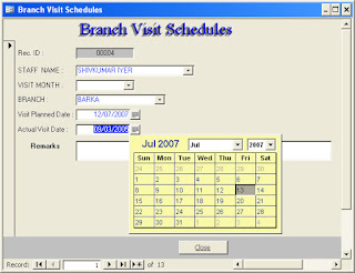 Calendar and Toolbars ~ LEARN MS-ACCESS TIPS AND TRICKS