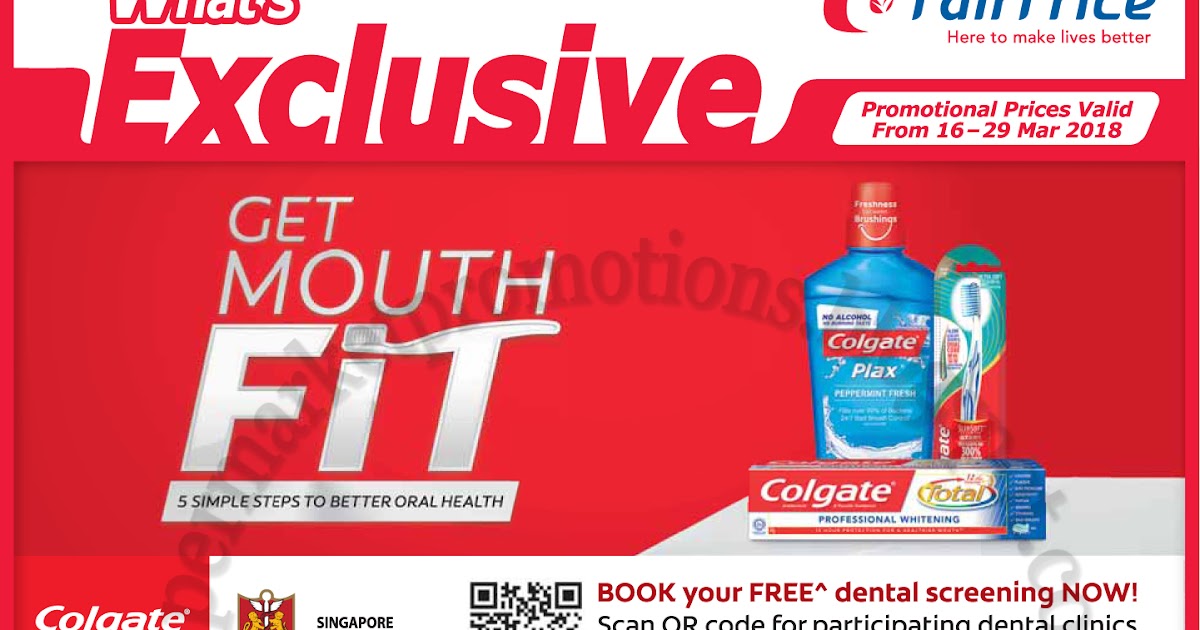 NTUC FairPrice Colgate Promotion 16 - 29 March 2018 ~ Supermarket ...