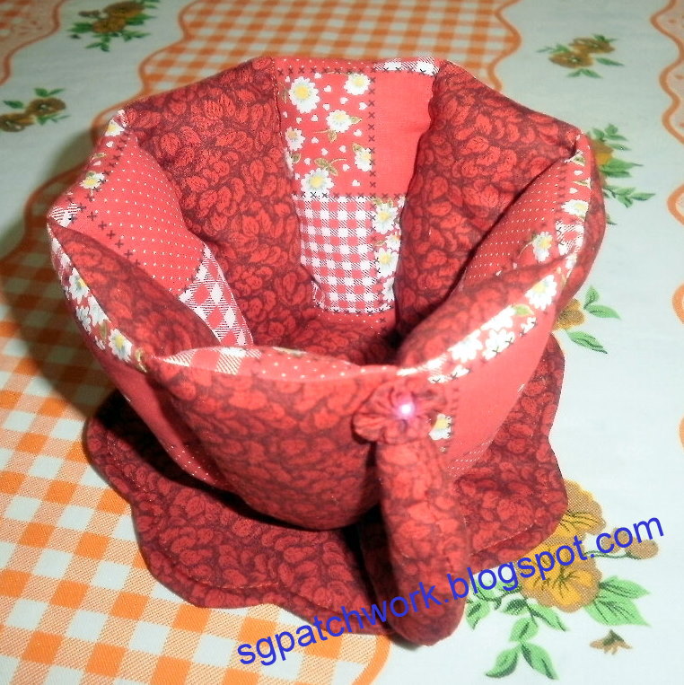 SG patchwork: Xícara porta chá em patchwork