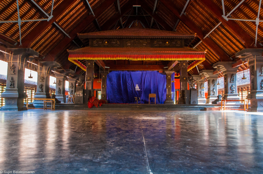 Spectacular Koothambalam temple theater of Kerala