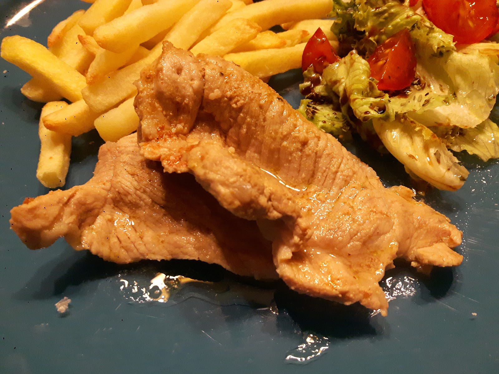 Febras de porco no tacho à minha moda