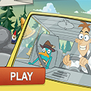 Phineas and Ferb Drusselstein driving test | Juegos de Phineas y Ferb