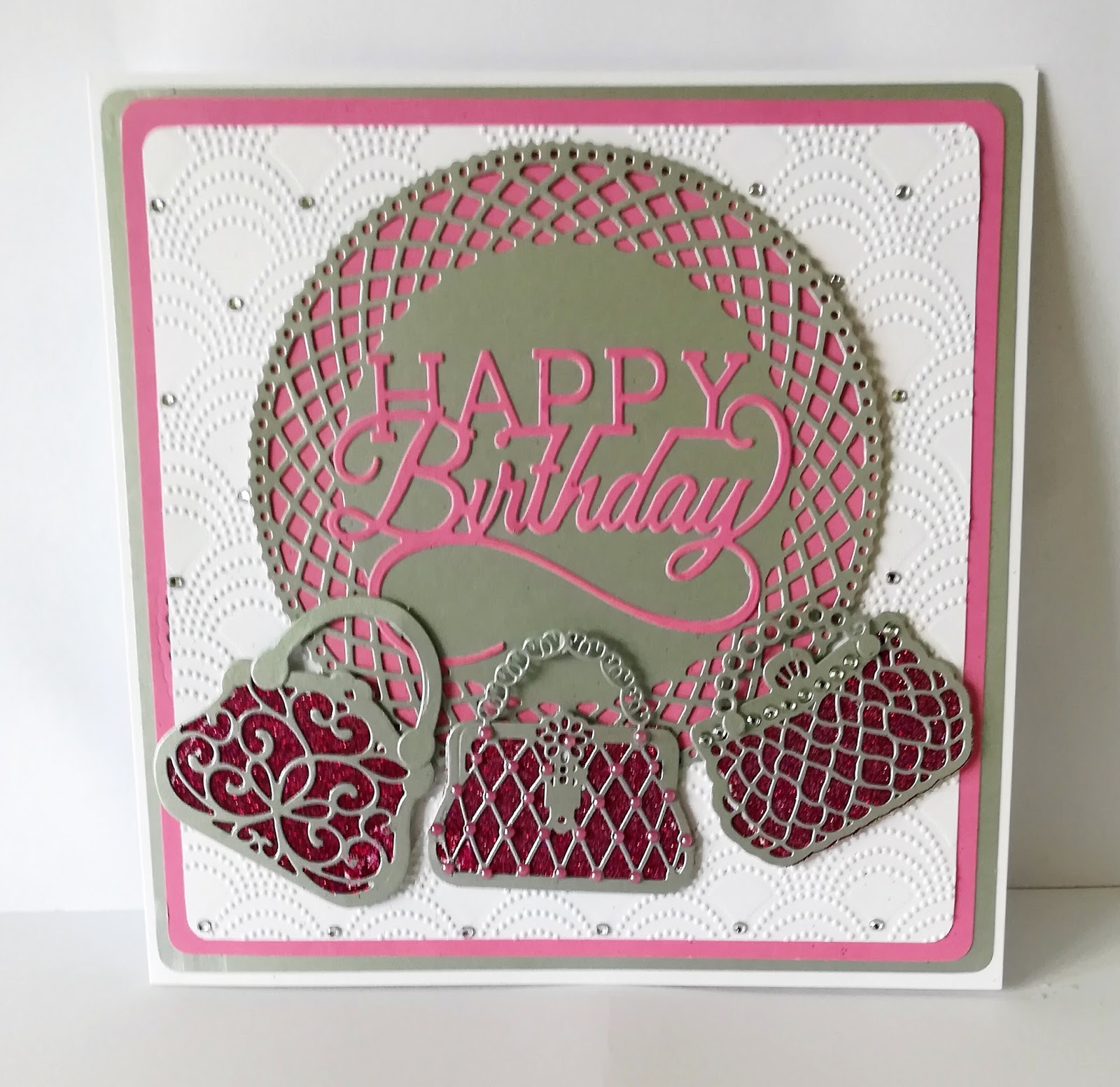 Cards made by Beckie: Handbag birthday card