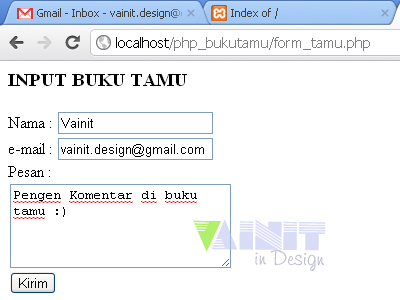 Membuat Buku Tamu Dengan PHP | VAINIT in DESIGN