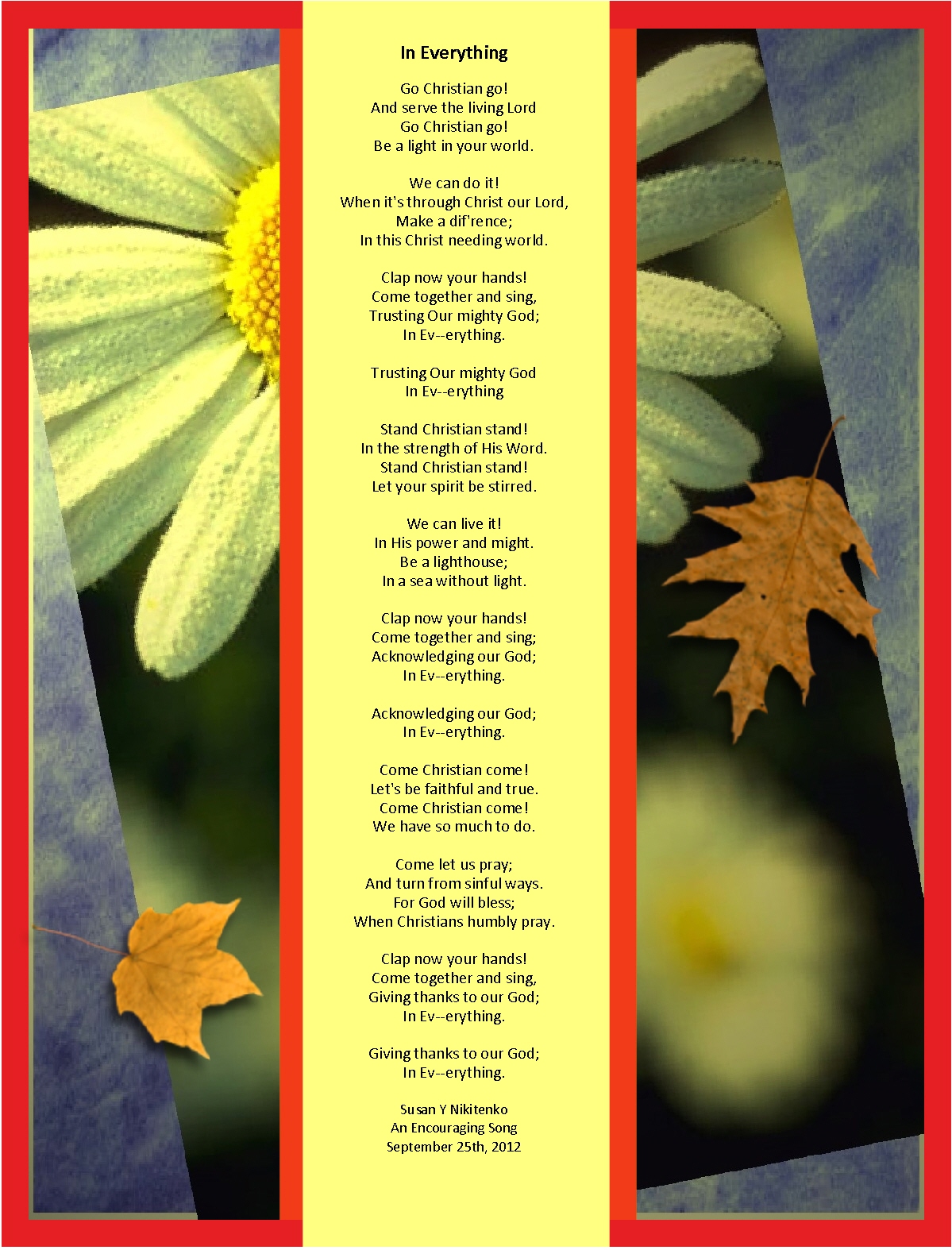 Fall Harvest Poem Posters - updated September 21st