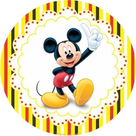 Adesivos Redondo: Adesivos Redondo Mickey