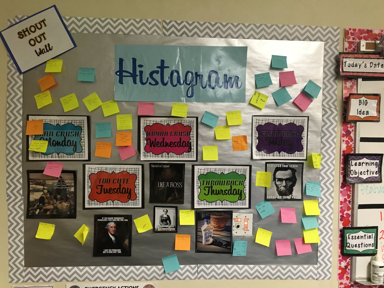 Middle School Mob: Shout Out Wall!