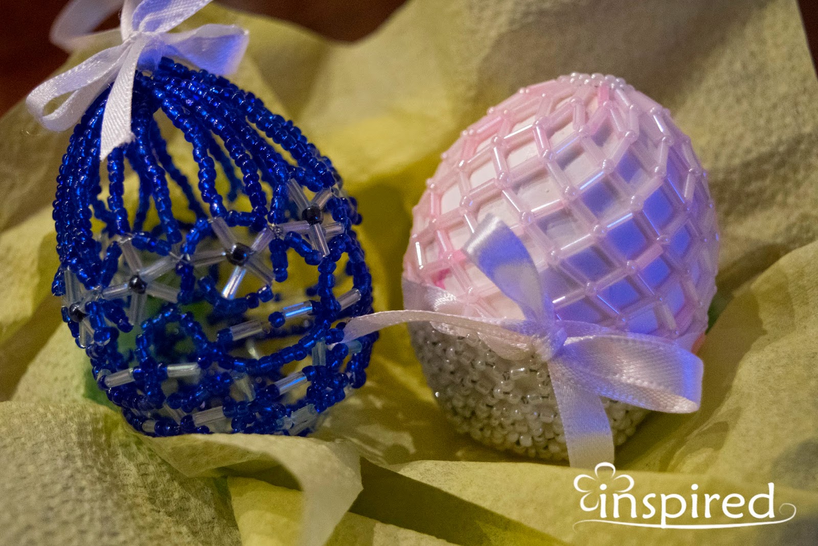 DIY - Beaded Easter Eggs - J.M.