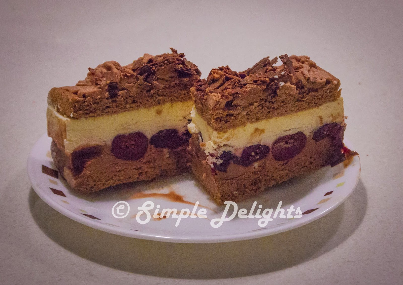 Simple Delights: Black forest cake ( La forêt noire )